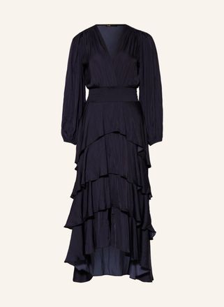 Maje Kleid Mit R&uuml;schen blau