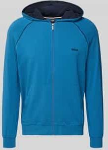 HUGO BOSS Regular Fit Sweatjacke aus Baumwoll-Mix