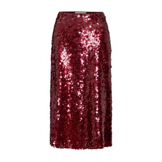 Vince Paillette Bias Rock - - Skirts - Damen - Rot - M