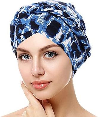 Generic Foulard pour femme - Turban élégant - Bandeau élastique - Bonnet hijab chimio - Chapeau islamique - Accessoire de chimiothérapie - Pour perte de cheve