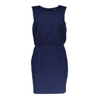 GANT Femme, Robes, Bleu, Taille: 46 FR Robe Courte Bleue Sans Manches Fermeture &Eacute;clair Arri&egrave;re
