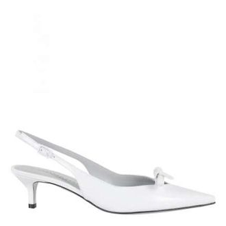 Roberto Festa Milano Wei&szlig;e Slingback-Pumps aus Leder - - Shoes - Damen - Wei&szlig; - 36 EU