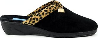 Lunar KLA007, Chaussons dint&eacute;rieur Femme - Noir - Noir, 40 (7 UK) EU