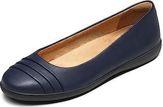 Dream Pairs Ballerines Femme Confortable Chaussures Plates pour Femmes Elégantes à Enfiler Antidérapante,Size 40.5,Marine,SDFA2306W