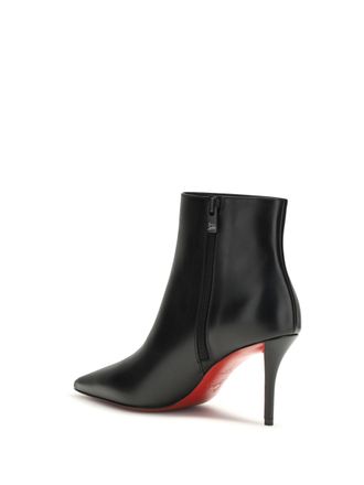 Christian Louboutin Womens Ankle Boots Miss Z Black Calfskin Calf Leather