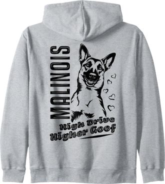 Creativemotions Belgischer Malinois High Drive Higher Goof Lustiger Hund Kapuzenjacke