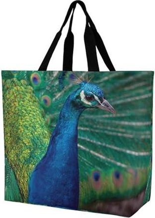 Generic Magnifique Paon Sac A Main Femmes L&eacute;ger Sacs De Courses Grand Sac A Main Femme Pour Voyage Travail Shopping