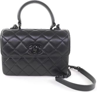 Chanel Sac &agrave; main Vintage Pre-owned - Femme - Pre-owned - Noir - Taille: ONE Size