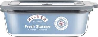 Kilner Fresh Storage R&eacute;cipient herm&eacute;tique en verre durable avec couvercle &eacute;tanche avec joint sous vide pour le stockage des restes de collations, pr&eacute;paration