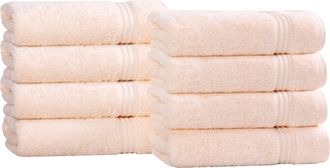 Superior 8-teiliges Handtuch-Set, &auml;gyptische Baumwolle, Handtuch-Basics f&uuml;r schnell trocknend, saugf&auml;hige kleine Handt&uuml;cher, Gesicht, Spa, K&uuml;che, Badezimmer, E