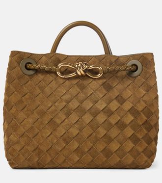 Bottega Veneta Sac Andiamo Intrecciato Small en daim