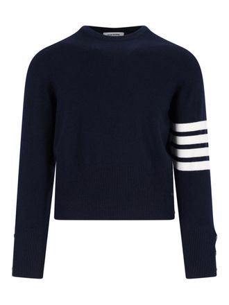 Thom Browne Pull Col Bateau - Bleu