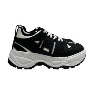 Chiara Ferragni Schwarz Wei&szlig; Low Top Sneakers - - Shoes - Damen - Schwarzk - 38 EU