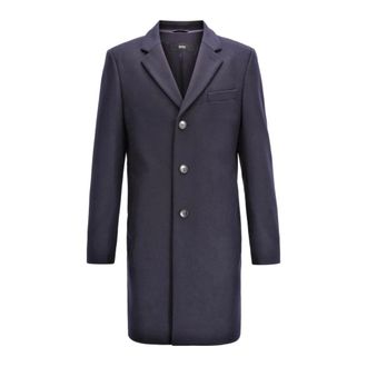 HUGO BOSS Manteau Nye2 Laine-Cachemire - Homme - Manteaux - Bleu - Taille: 3XL
