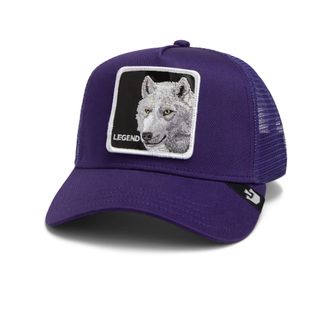 Goorin Brothers Trucker Cap Legendary Wolf Purple Lila, Size:OneSize