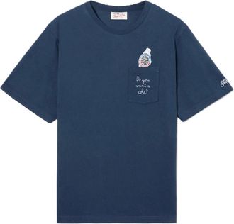 MC2 Saint Barth Homme, Tops, Bleu, Taille: M Austin T-Shirt