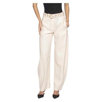 Pinko Pinko, Femme, Pantalons, Beige, Taille: 40 FR Lexy Pantalons