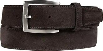 Lindenmann Herren G&uuml;rtel braun Veloursleder