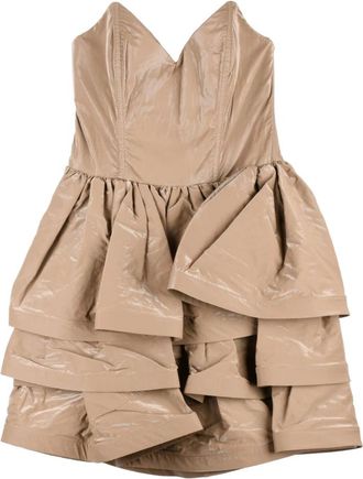 Elisabetta Franchi Femme, Robes, Beige, Taille: 36 FR Mini robe &agrave; volants