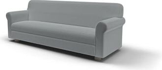 Italian Bed Linen Elastische Couchüberzüge IRIS, Hellgrau, 3 Plätze