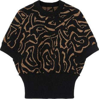 Pucci haut labirinto en jacquard - Noir