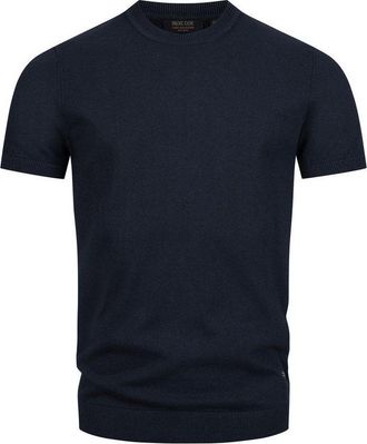 Indicode T-Shirt Herren INVasko Shirt Tee Herrenshirt T-Shirt Feinstrick mit Rippstricksaum