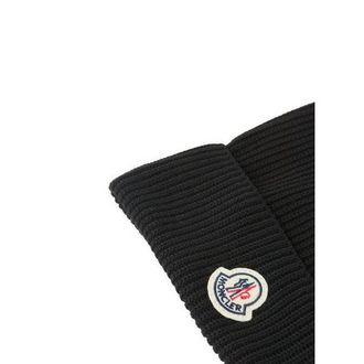 Moncler Kap in Mesh - Schwarz