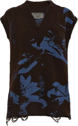 Akep Gilet col V - Femme - Pulls - Brun - Taille: 36 FR