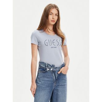 Guess T-Shirt W5YI05 J1314 Blau Regular Fit
