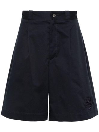 Moncler Bermudas aus Gabardine - Blau