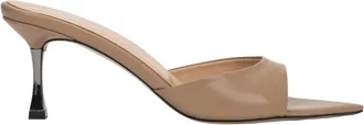 Estro & Luminara Femme, Chaussures, Beige, Taille: 38 EU Mules &agrave; Talons Ouverts Pointues