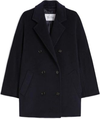 Max Mara unisex, Manteaux, Bleu, Taille: 32 FR Double-Breasted Manteaux