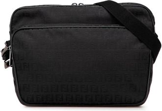 Fendi Hobo Bags - Zucchino Canvas Crossbody - Gr. unisize - in Schwarz - f&uuml;r Damen