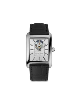 Frederique Constant montre Classics Carr&eacute;e Heart Beat Automatique 42,30 mm - Argent