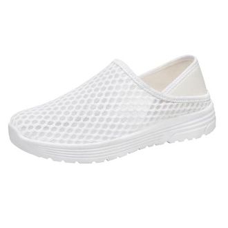 Generic Printemps Nouvelles chaussures d&eacute;contract&eacute;es Bordure Hot Plus un pied sur chaussures en maille Chaussures de maman Slide Pantoufles pour femmes dint&eacute;r