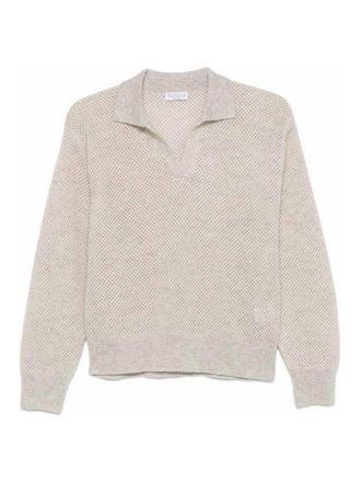 Brunello Cucinelli Pull Col Rond - Cr&egrave;me