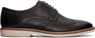 Clarks Herren AtticusLTLimit Oxford, Schwarzes Leder, 39.5 EU