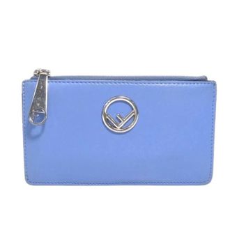 Fendi Portefeuille en cuir doccasion - Femme - Pre-owned - Bleu - Taille: ONE Size