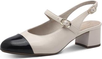 Tamaris Femme Comfort Damen Bequem Escarpins, Vernis crème, 36 EU