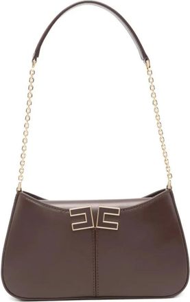 Elisabetta Franchi Femme, Sacs, Brun, Taille: ONE Size Borsa Cacao