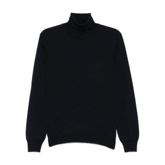 Tagliatore Rollkragenpullover - - Knitwear - Herren - Blau - 3XL