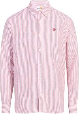 Timberland Chemise ray&eacute;e droite en coton et lin
