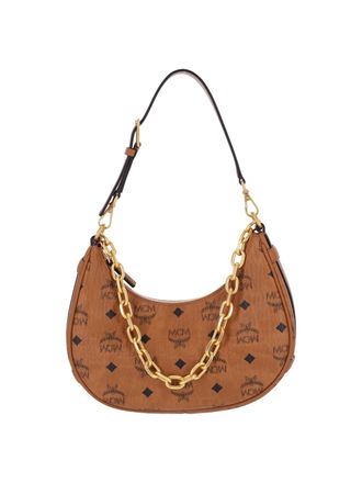 MCM Aren Crescent Hobo Bag