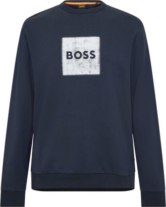 HUGO BOSS Sweatshirt f&uuml;r Herren, Rundhalsausschnitt (Marine)