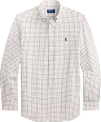 Polo Ralph Lauren Chemise cintr&eacute;e en coton m&eacute;lang&eacute;