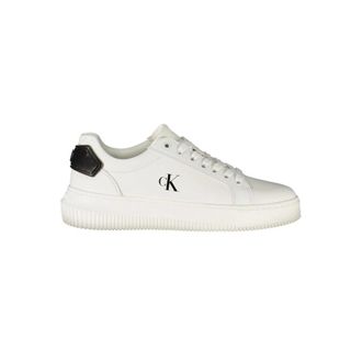 Calvin Klein Wei&szlig;e Leder Damen Sneaker Urban Eleganz - - Shoes - Damen - Wei&szlig; - 39 EU