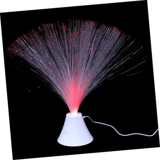 OSALADI Glasfaserlampe Farbwechsel Nachtlicht USB Glasfaserlicht 7 Farben Stimmungslicht Umgebungslicht für Kinder und Erwachsene Dekoratives Licht für Schlaf