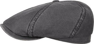 Stetson Brooklin Old Cotton Flatcap Herren | Schieberm&uuml;tze im Used Look | Cap mit UV-Schutz 40+ | Schirmm&uuml;tze mit Baumwolle | Herrenm&uuml;tze Gr&ouml;&szlig;en S-XXL | Flat 