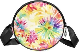 Generic Sac &agrave; bandouli&egrave;re Circle pour femme, petit sac &agrave; bandouli&egrave;re avec fermeture &eacute;clair, bretelles r&eacute;glables, sac &agrave; main rond d&eacute;contract&eacute; pour femmes et fi