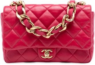Chanel Hobo Bags - Large Quilted Lambskin Funky Town Flap - Gr. unisize - in Rot - f&uuml;r Damen